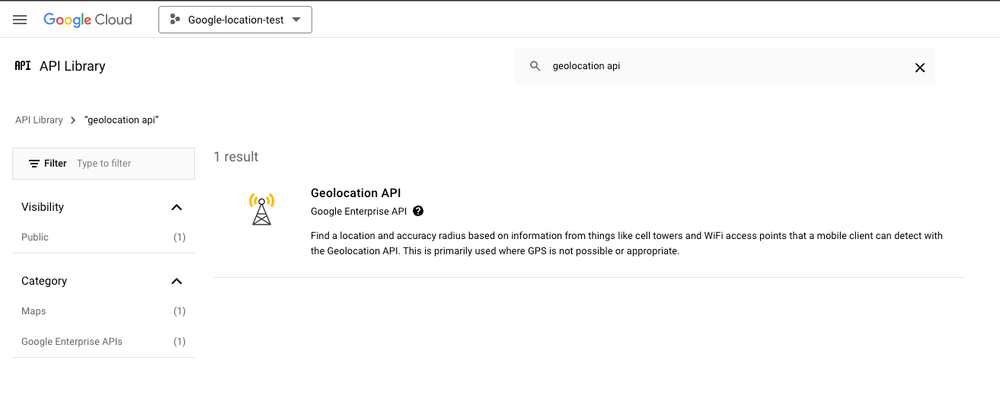 GCP Geolocation API Part-1
